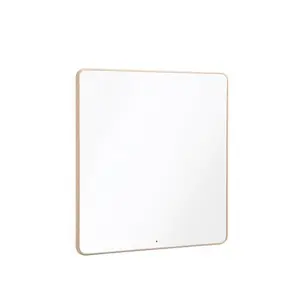 KAPLAN EARLY LEARNING COMPANY Square Mounted Wall Mirror - Brown