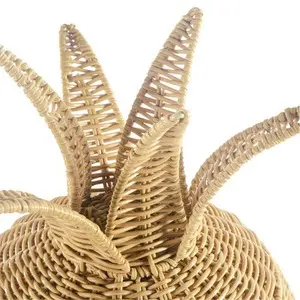 KAPLAN EARLY LEARNING COMPANY Pineapple Washable Wicker Floor Basket