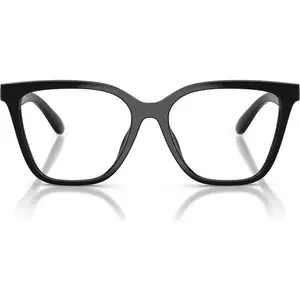 Emporio Armani 54mm Cat Eye Optical Glasses - Shiny Black/clear