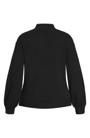 City Chic Keyhole Mock Neck Sweater