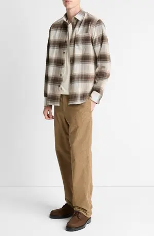 Vince Missoula Gradient Check Button-up Shirt
