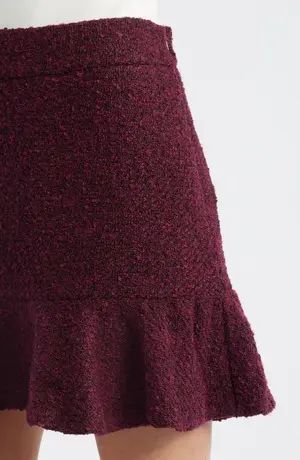 FRIENDS LIKE THESE Bouclé Mini Skirt