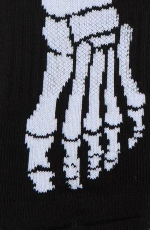 MARKET Skeleton Foot Crew Socks