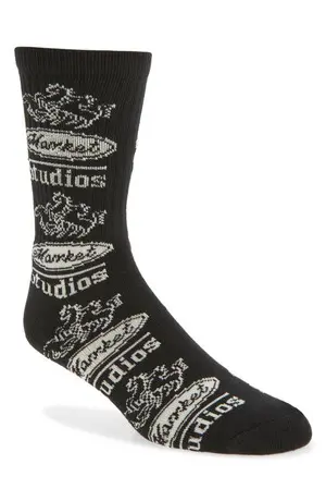 MARKET Mustang Studio Crew Socks - Black