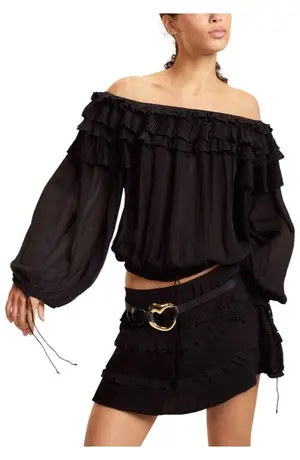 Cynthia Rowley Off The Shoulder Blouses