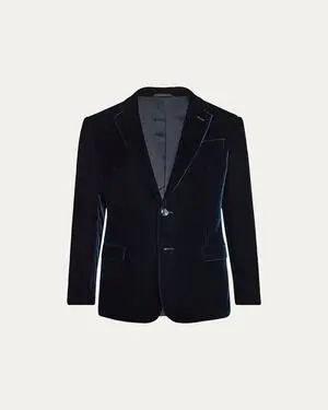 Giorgio Armani Velvet Notch Lapel Dinner Jacket