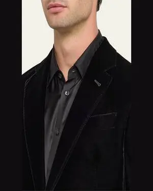 Giorgio Armani Velvet Notch Lapel Dinner Jacket