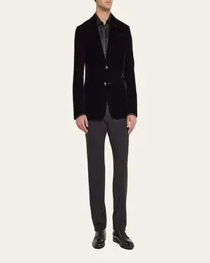 Giorgio Armani Velvet Notch Lapel Dinner Jacket