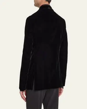 Giorgio Armani Velvet Notch Lapel Dinner Jacket