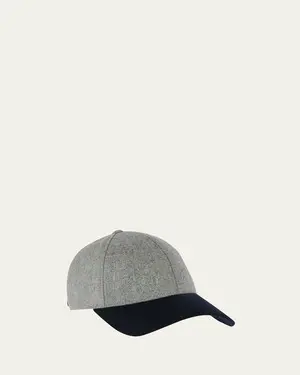 VARSITY HEADWEAR Virgin Wool Mid Profile 6-Panel Baseball Cap Clay Grey