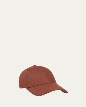 VARSITY HEADWEAR Virgin Wool Mid Profile 6-Panel Baseball Cap Orange