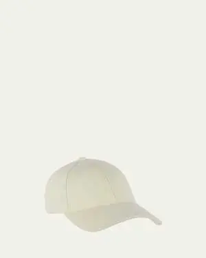 VARSITY HEADWEAR Virgin Wool Mid Profile 6-Panel Baseball Cap White