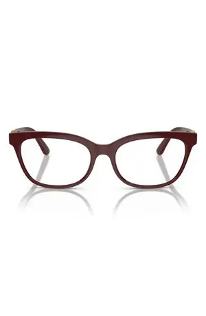 Dolce & Gabbana 54mm Butterfly Optical Glasses - Bordeaux/demo Lens