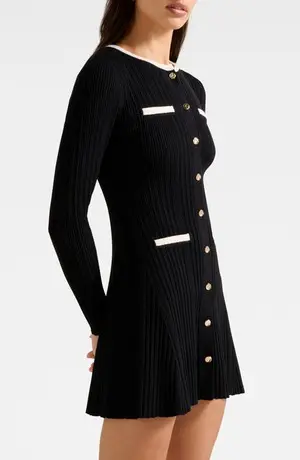 EVER NEW Brielle Long Sleeve Fit & Flare Mini Dress