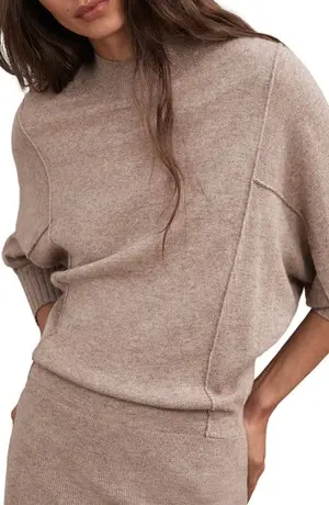 REISS Long Sleeve Maxi Sweater Dress
