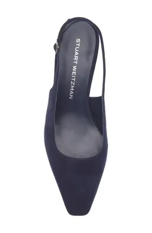 STUART WEITZMAN Stassi Slingback 50 Pump - Nice Blue