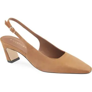 STUART WEITZMAN Stassi Slingback 50 Pump - Toasted Almond
