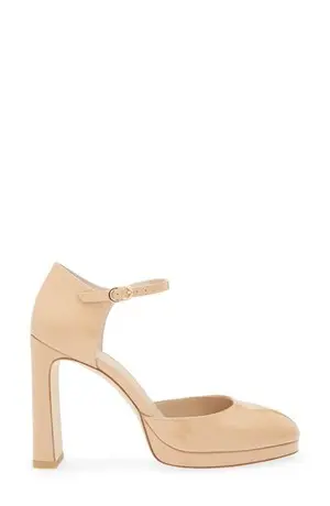 STUART WEITZMAN Babette Platform Pump - Adobe