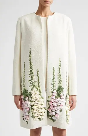 Oscar De La Renta Embroidered Outerwear For Women