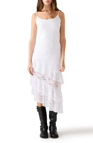 Steve Madden Lorene Lace Midi Slipdress