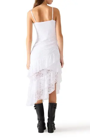 Steve Madden Lorene Lace Midi Slipdress