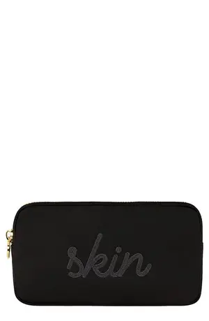 Stoney Clover Lane Small Embroidered Nylon Pouch - Noir