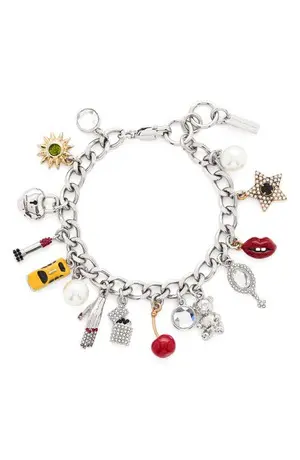 Marc Jacobs Trinket Charm Bracelet - Silver/multi