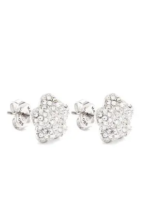 Marc Jacobs Daisy Pavé Stud Earrings - Silver/crystal