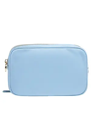 Stoney Clover Lane Double Zip Nylon Pouch - Periwinkle