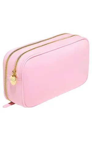 Stoney Clover Lane Double Zip Nylon Pouch - Flamingo