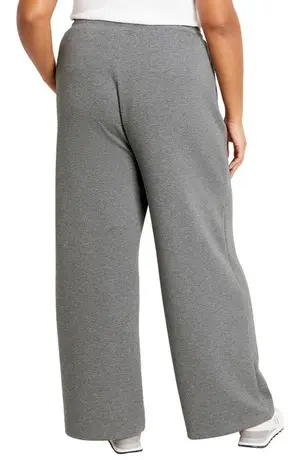 City Chic Maia Wide Leg Pants - Grey