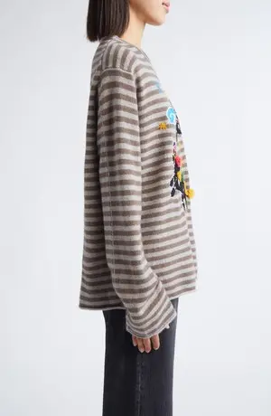 YANYAN Lunar New Year Horse Embroidered Sweater