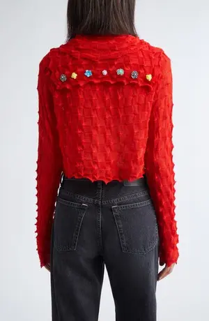 YANYAN Lunar New Year Wool Sweater With Removable Collar