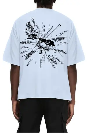 PURPLE BRAND Graphic Oversized Cotton T-shirt