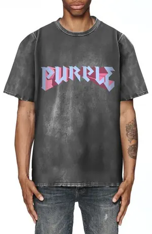 Purple Brand Distressed T-shirts For Men