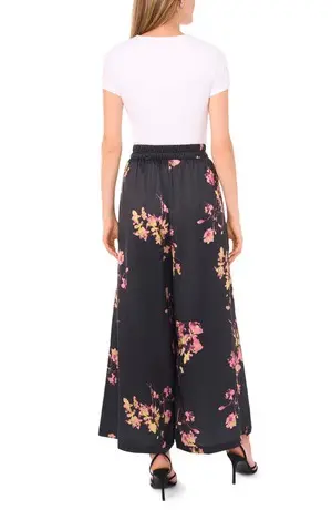 Vince Camuto Print Drawstring Wide Leg Pants