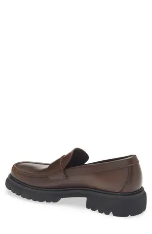 FERRAGAMO Andover Gancini Lug Sole Loafer