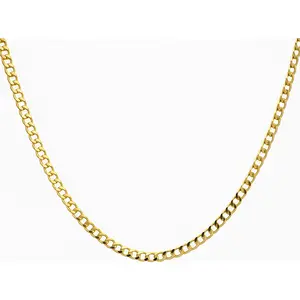 ANCONA JEWELRY 10k Gold 4.5mm Curb Link Necklace