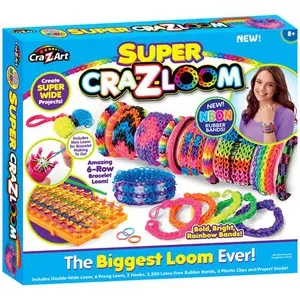 CRA-Z-LOOM Diy Bracelet Loom Kit With Color Bands - Multicolored