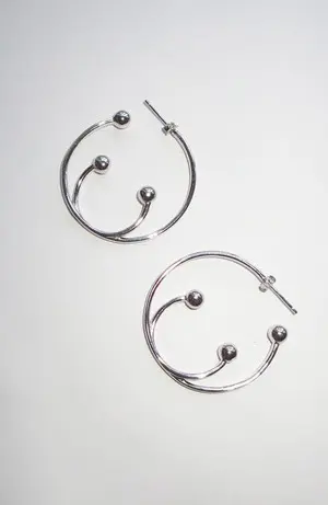 RIMOR JEWELRY Xl Pierced Hoop Earrings