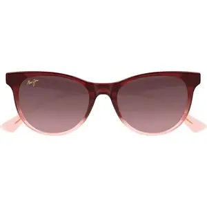 Maui Jim Lonomea 52mm Polarized Cat Eye Sunglasses - Red