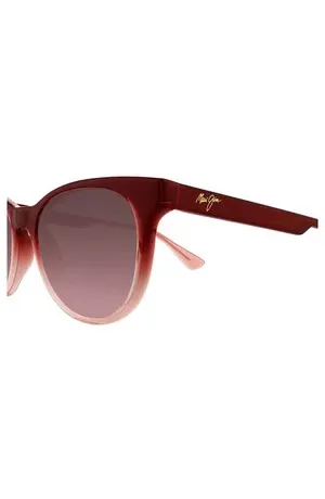 Maui Jim Lonomea 52mm Polarized Cat Eye Sunglasses - Red