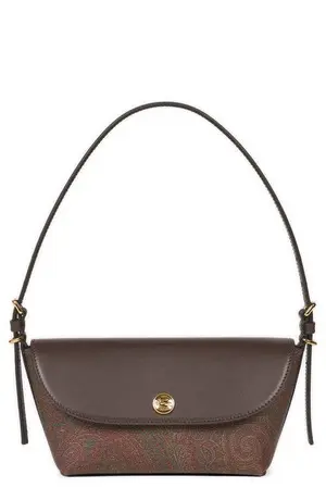 Etro Arnica Barchetta Paisley Shoulder Bag - Brown