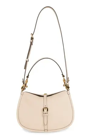 Etro Medium Tumbled Leather Pony Bag - Ivory