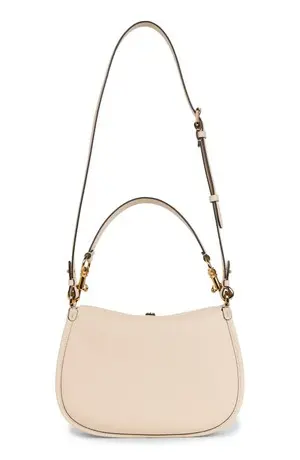 Etro Medium Tumbled Leather Pony Bag - Ivory