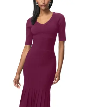 Herve Leger Demi Fit-and-flare Midi Dress