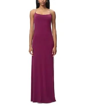 Herve Leger Aviva Gown - Thistle