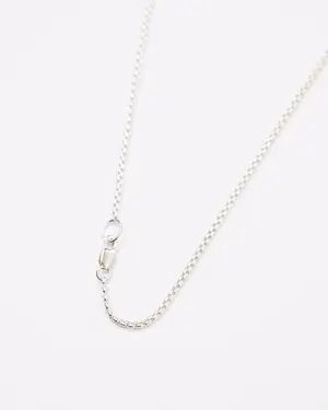 COG Braid Pendant Necklace - Silver