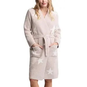 Barefoot Dreams Cozychic Starry Night Robe - Stone-pearl
