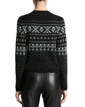 Vince Boiled Fair Isle Cashmere Sweater